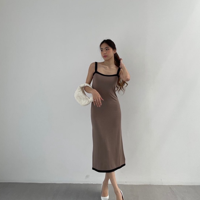 Jual Aubree Knit Dress —— Ocha Wear | Korean Premium Knit Wanita | Knit ...