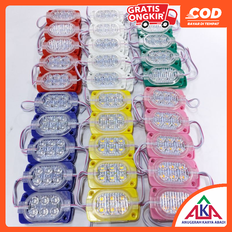 Jual Led ULTRASONIC 24Volt 6 Mata (2x3) LED Variasi Bus / Truk lampu ...