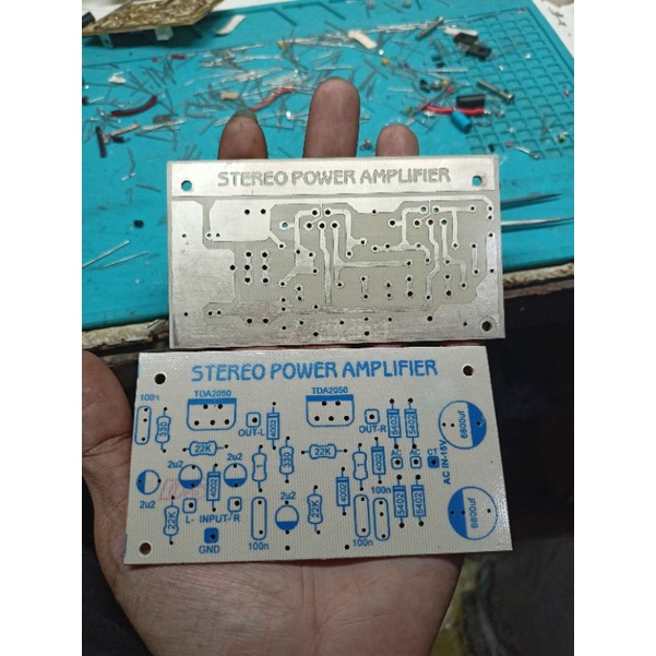 Jual pcb TDA2050 fiber putih | Shopee Indonesia