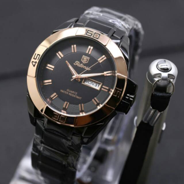 Jual JAM TANGAN PRIA/COWOK TETONIS RANTAI ORIGINAL TERBARU ANTI AIR ...