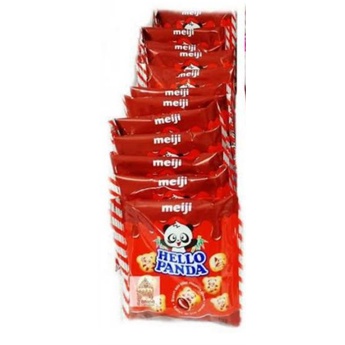 Jual MEIJI biskuit hello panda 25gr.kemasan 1 box isi 12 pack | Shopee ...