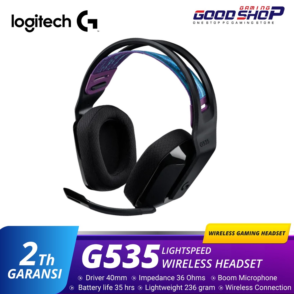 Jual Logitech G535 Lighspeed Wireless - Gaming Headset | Shopee Indonesia