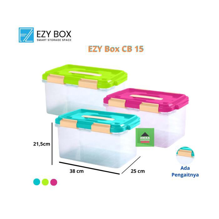 Jual EZY Container Box 15 Liter SW-BX20 - Biru Muda | Shopee Indonesia