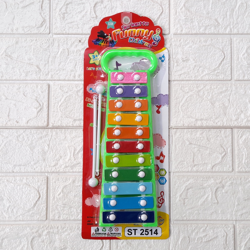 Jual Xylophone mainan edukasi musik gambang silofon Pukul Bunyi Ting ...
