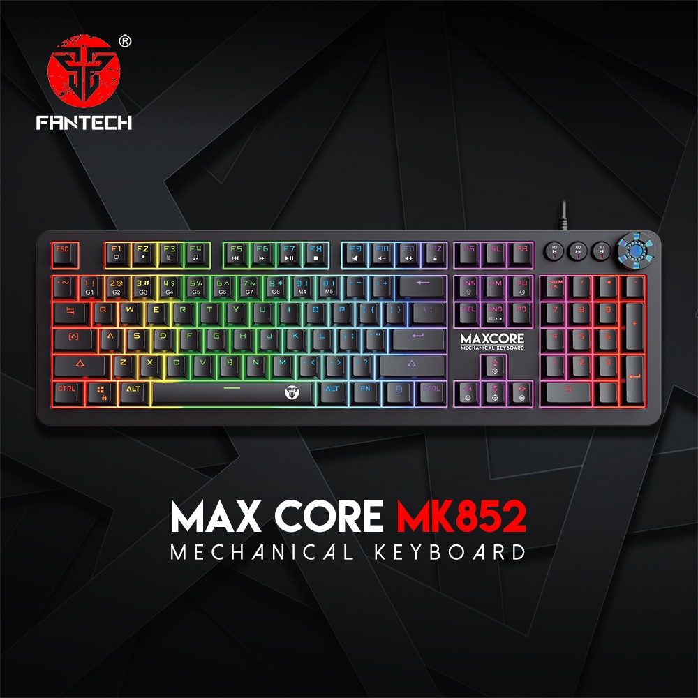 Jual FANTECH MAXCORE MK852 Keyboard Mechanical - Brown Switch | Shopee ...