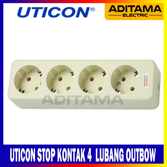 Jual UTICON STOP KONTAK ARDE 4 LUBANG ST-148 ST148 | Shopee Indonesia