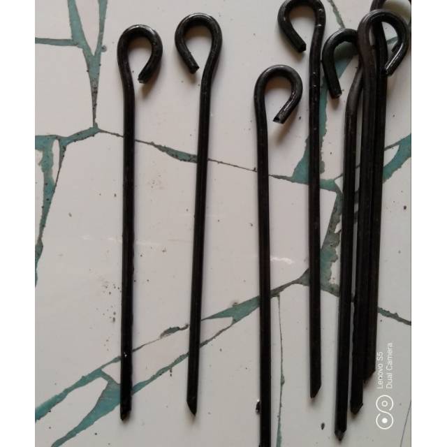 Jual Patok / pasak tenda besi 30cm bijian | Shopee Indonesia