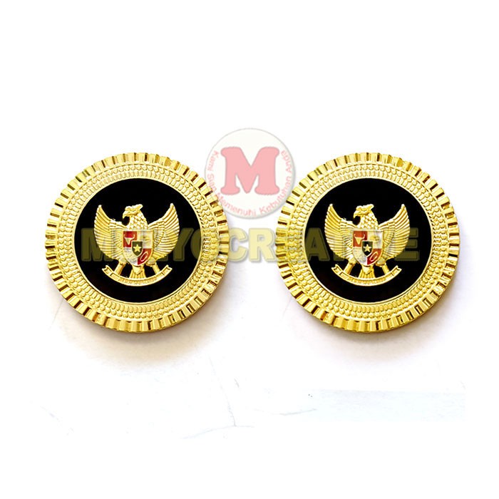 Jual Lencana Logo Garuda Indonesia Pin Garuda Bulat Gerigi Pengait ...
