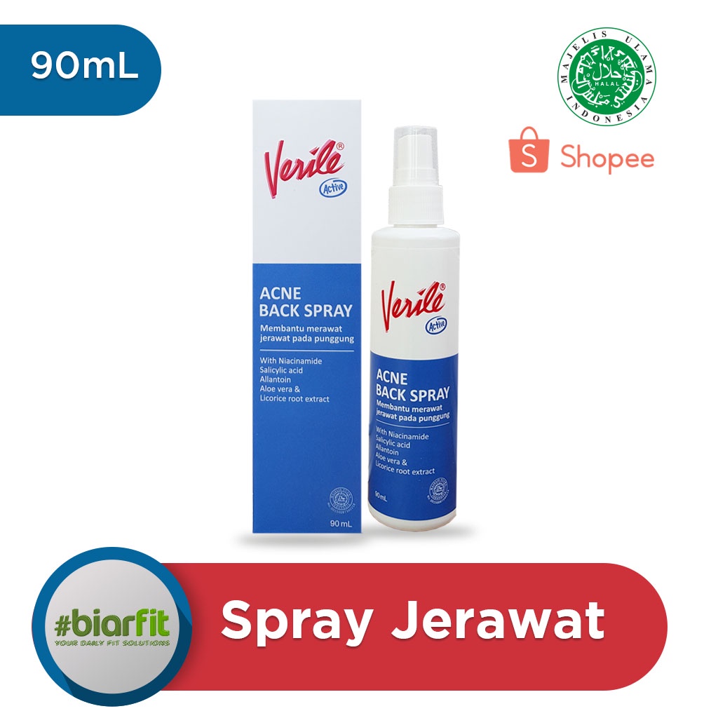 Jual Verile Acne Back Spray Active | Shopee Indonesia