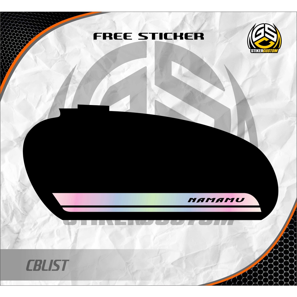 Jual Striping List Tangki Cb 100 Variasi Nama / Kata kata | Shopee ...