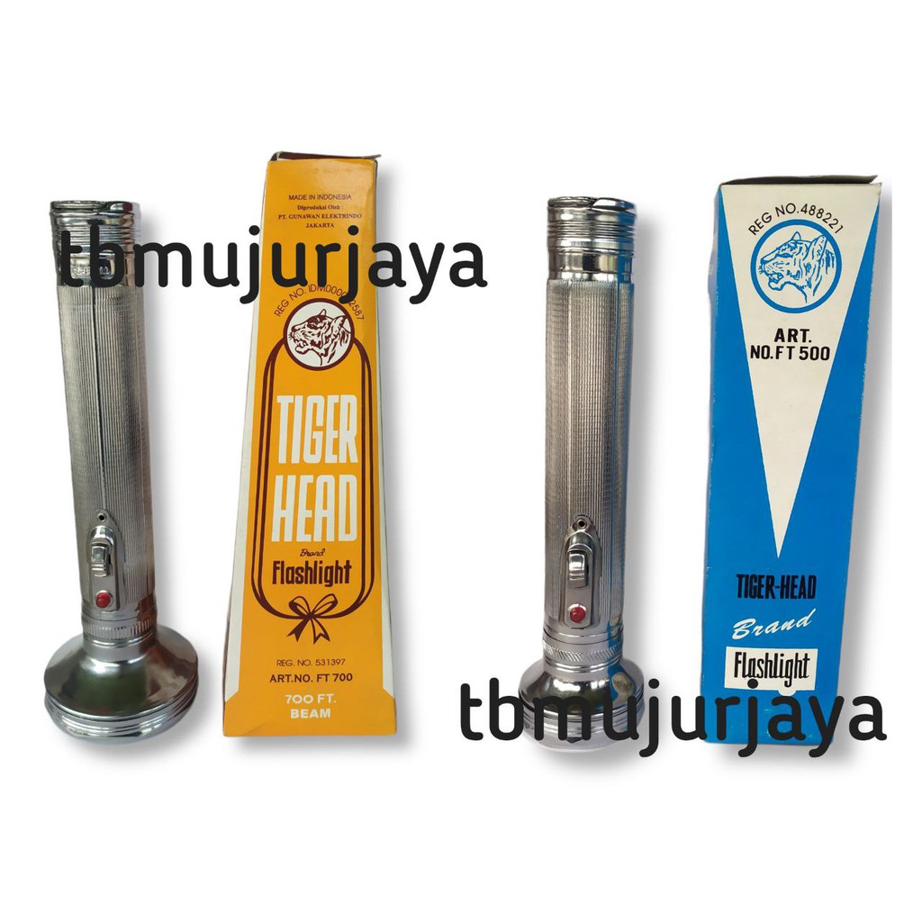 Jual Senter Jadul Klasik Baterai Besar Merk Tigerhead | Shopee Indonesia
