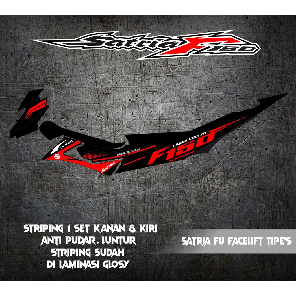 Jual STRIPING STICKER SATRIA FU FACELIFT TIPE ES F150 | Shopee Indonesia