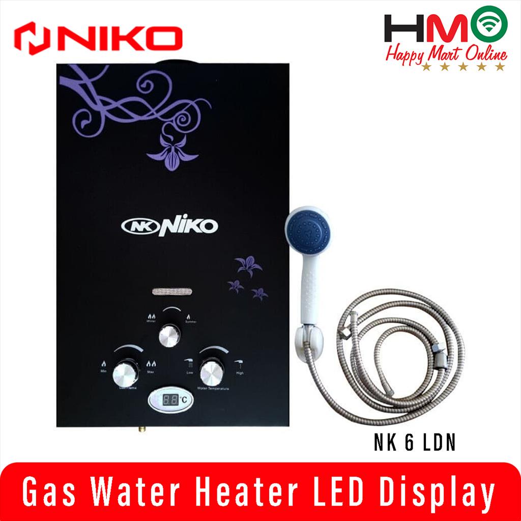 Jual NIko Water Heater Gas Pemanas Air Gas NK 6 LDN Water Heater LED Display | Shopee Indonesia