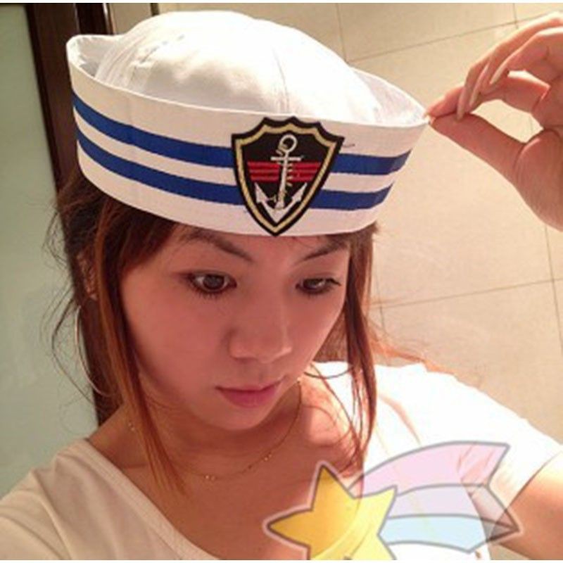 Jual [COD] Topi Sailor Topi Pelaut Kapten Pirates Bajak Laut Topi ...
