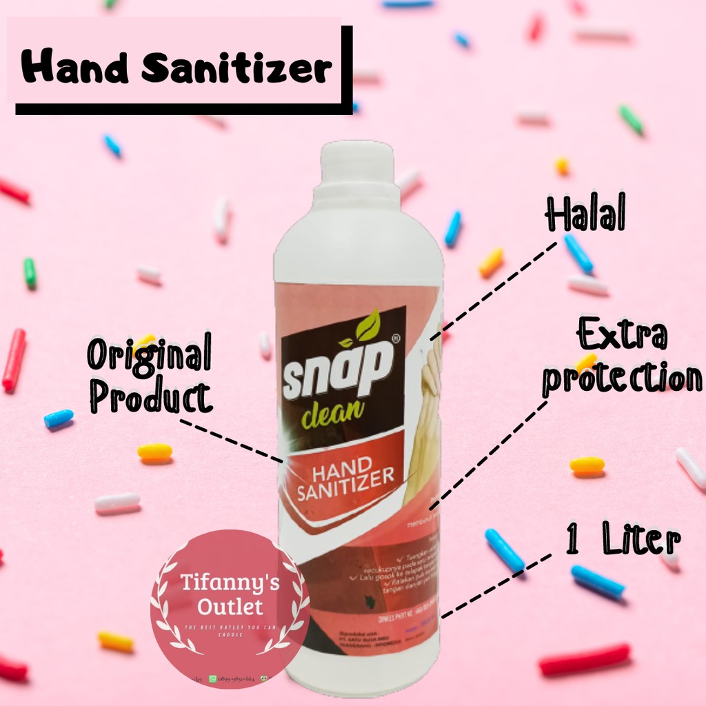 Jual Snap Clean Handsanitizer/Hand sanitizer 1 liter | Shopee Indonesia