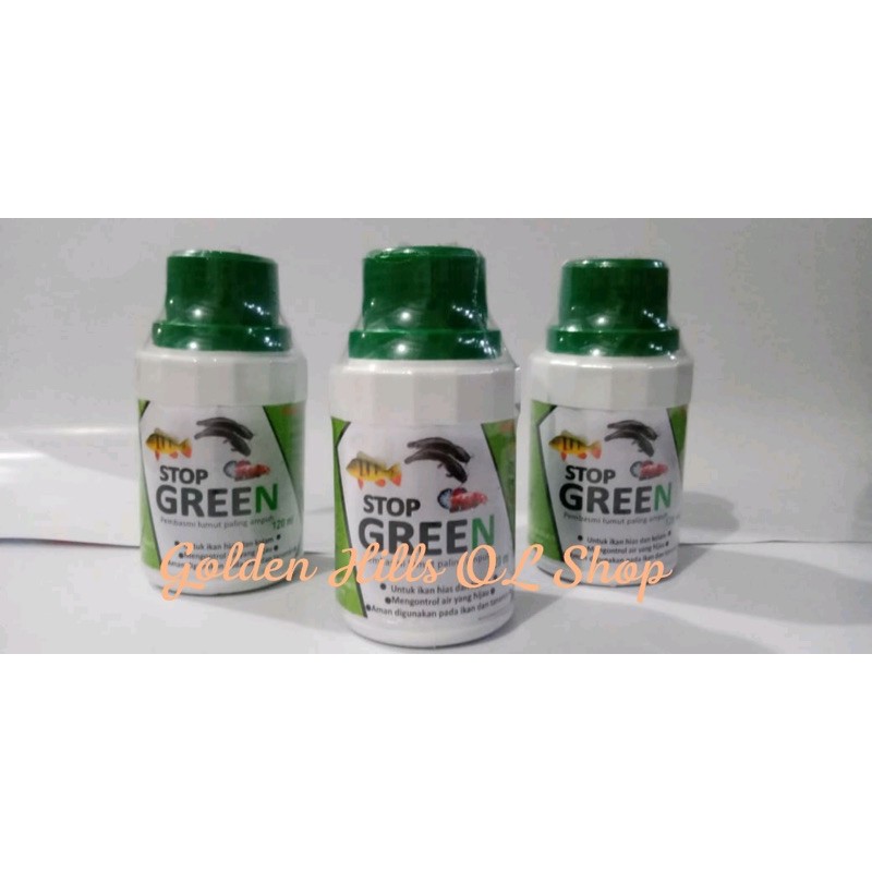 Jual Stop Green 125 ml obat anti lumut pada kolam ikan | Shopee Indonesia