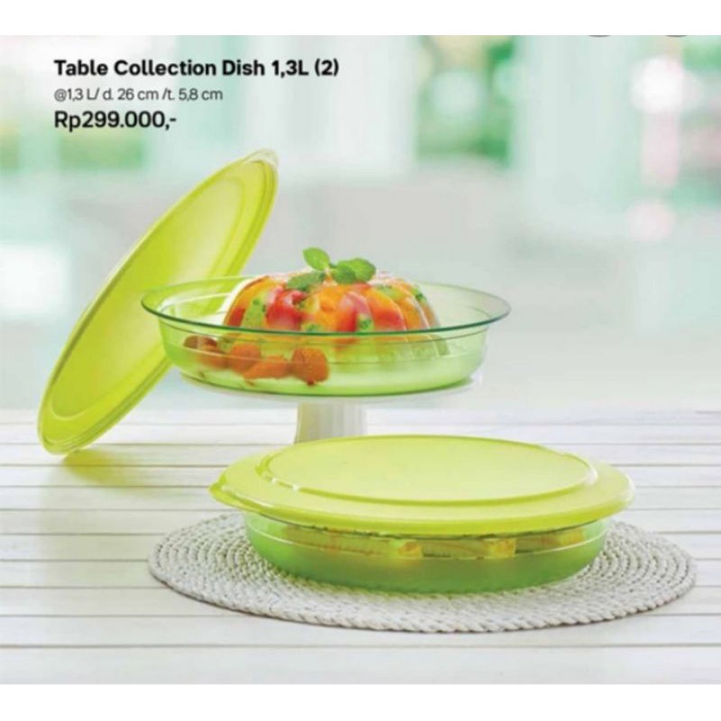 Jual Tupperware Table Collection Dish(2pcs) hijau Original / wadah saji ...