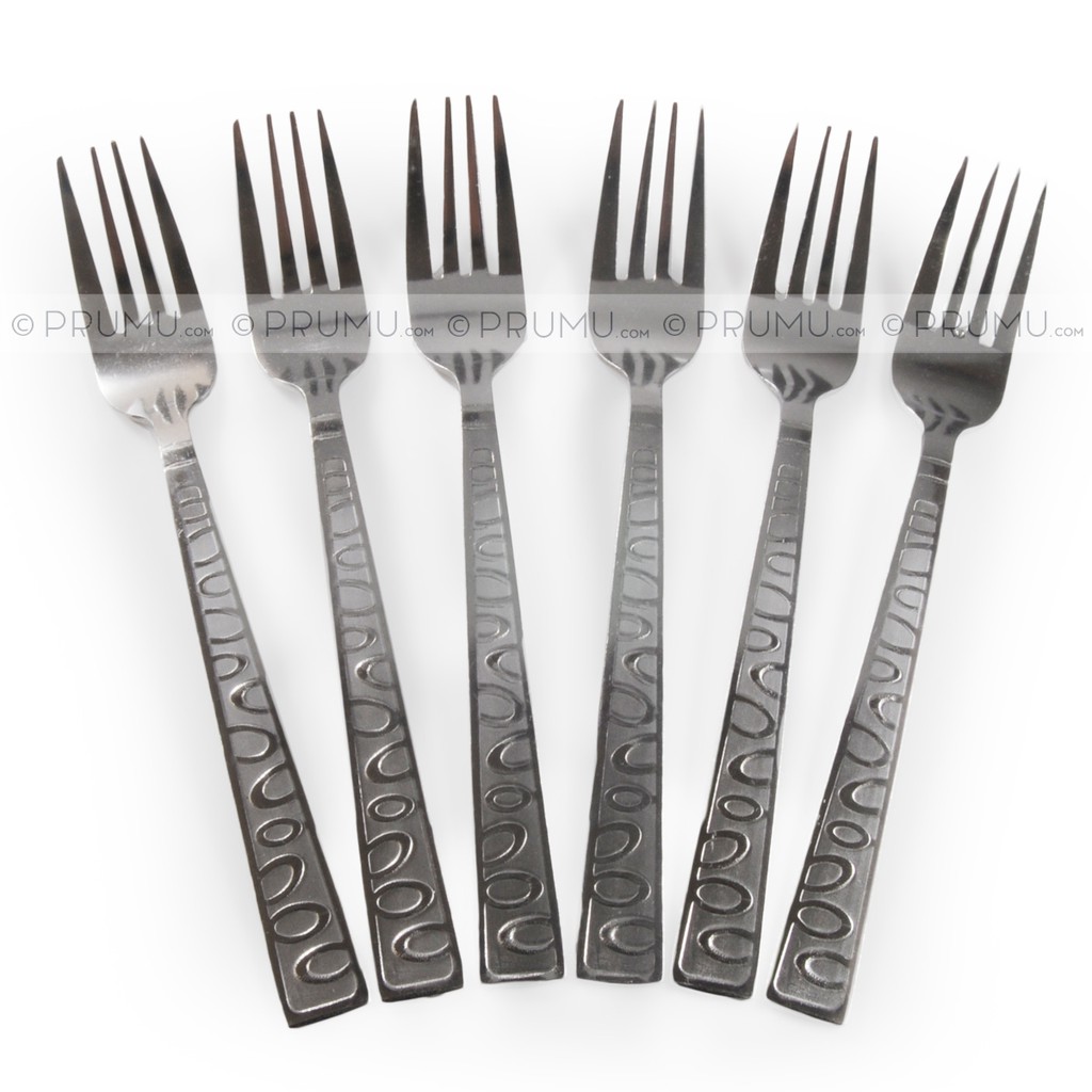 Jual 6 Garpu Makan | Garpu Stainless | Garpu Komodo | Shopee Indonesia