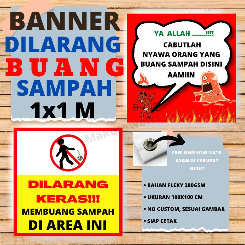 Jual Banner dilarang buang sampah / spanduk larangan buang sampah ... Jual Banner dilarang buang sampah / spanduk larangan buang sampah ...