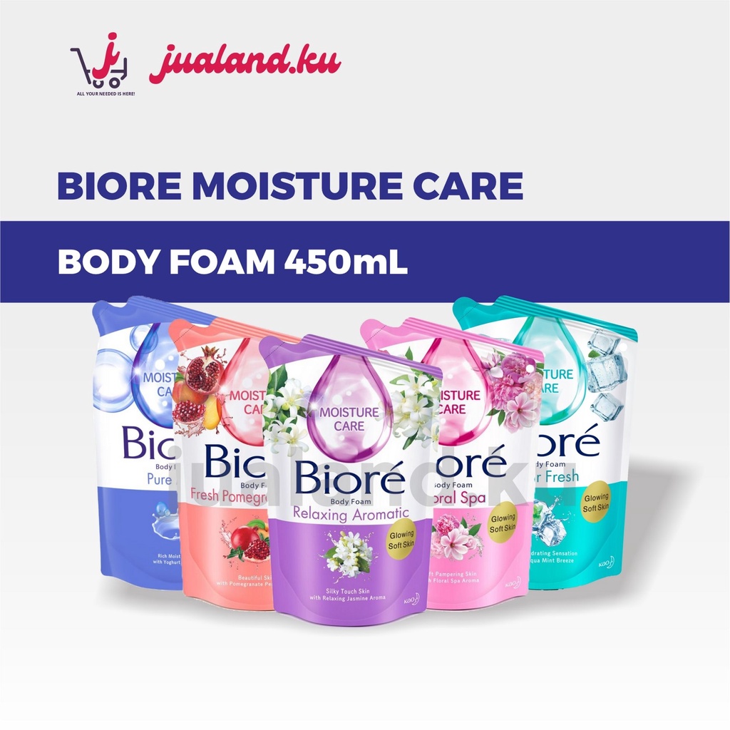 Jual Biore Body Wash Body Foam Sabun Mandi Cair Pouch Refill 400mL | Shopee Indonesia