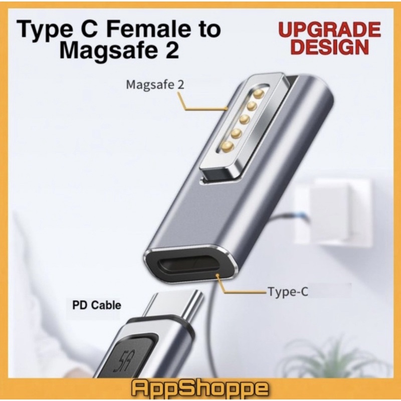 Jual Head Converter USB-C to Magnetic T-tip Charging Adapter for ...