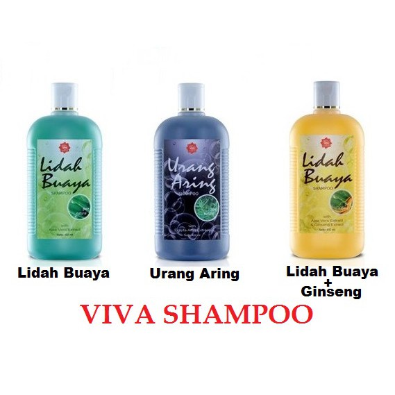 Jual VIVA Shampoo Hair Care Lidah Buaya / Gingseng / Urang Aring 400 ML ...