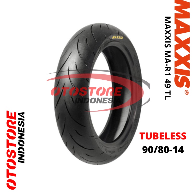 Jual BAN MOTOR MATIC RING 14 MAXXIS MAR1 TUBLES 90/80 MA-R1 TUBELESS ...
