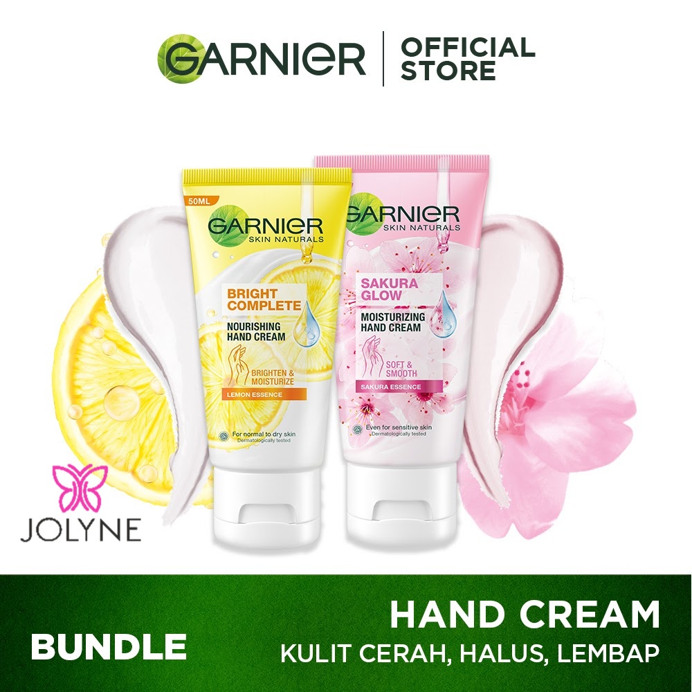 Jual Garnier Moisturizing Hand Cream - 2pcs (Bright Complete & Sakura ...