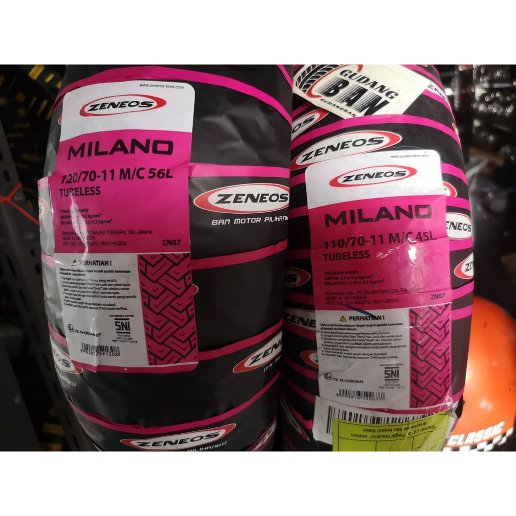 Jual paket zeneos milano 110 / 70 -11 dan 120 / 70 -11 untuk vespa ...