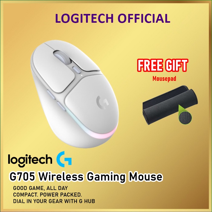 Jual Logitech G705 Aurora Wireless Gaming Mouse Lightspeed Bluetooth G ...