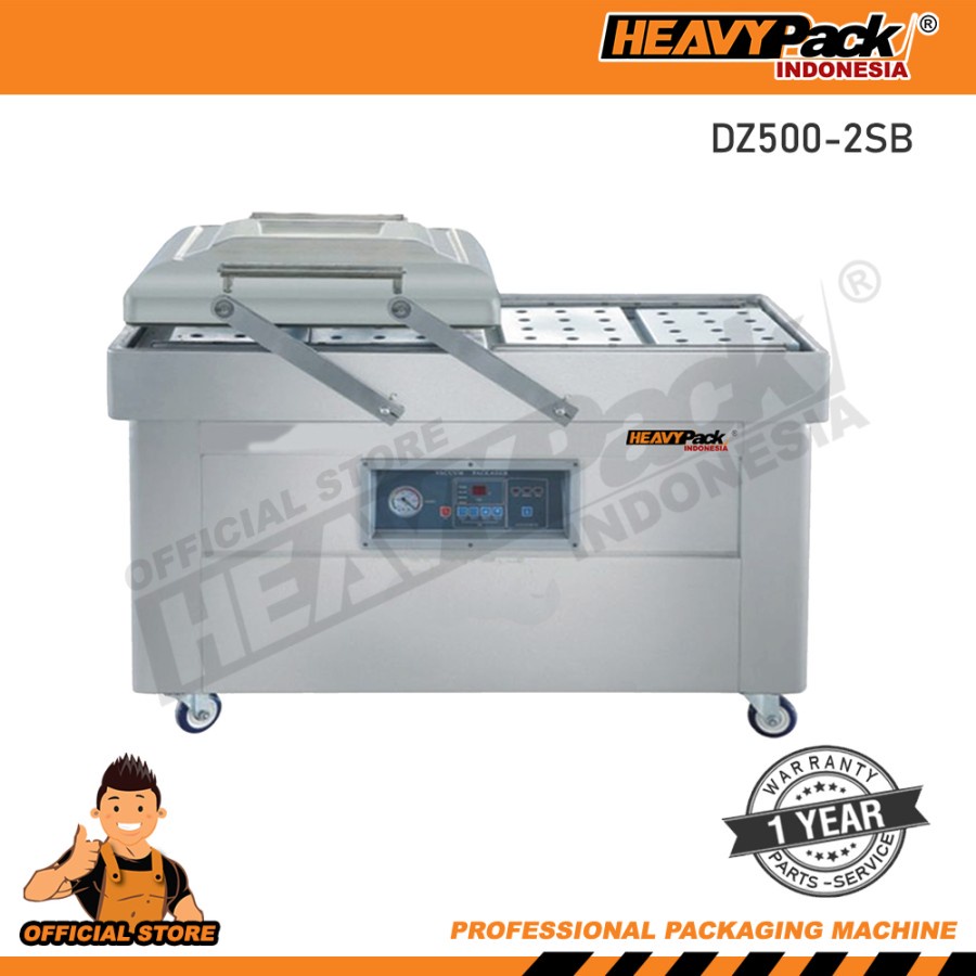 Jual Mesin Vacuum Double Chamber/Kedap Udara DZ500-2SB / HEAVYPACK ...