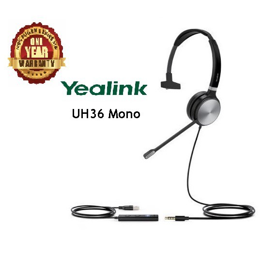 Jual Headset Yealink UH36 Mono - Professional USB Headset | Shopee ...