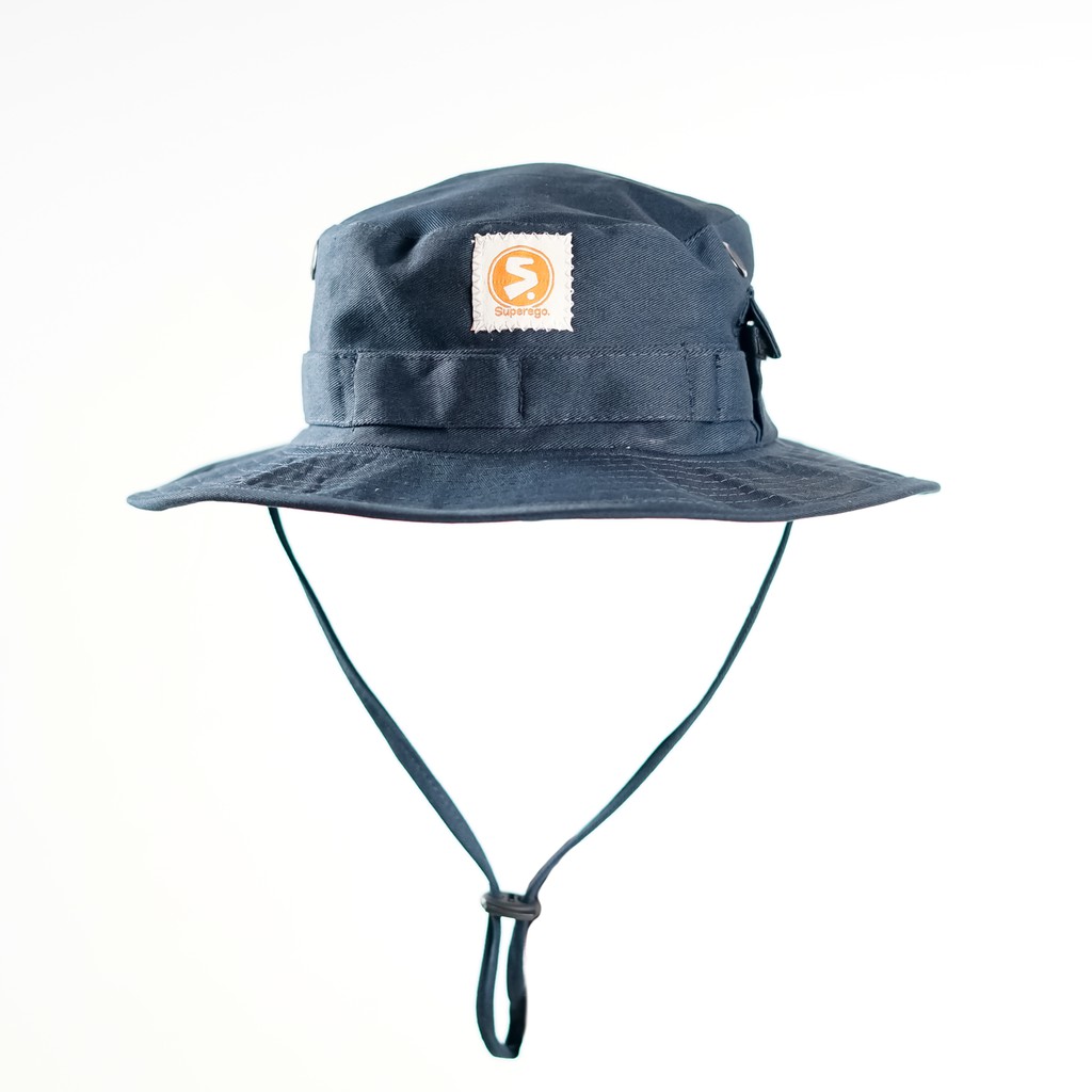 Jual Superego Topi Jungle Hat | Topi Rimba Navy Woven | Shopee Indonesia
