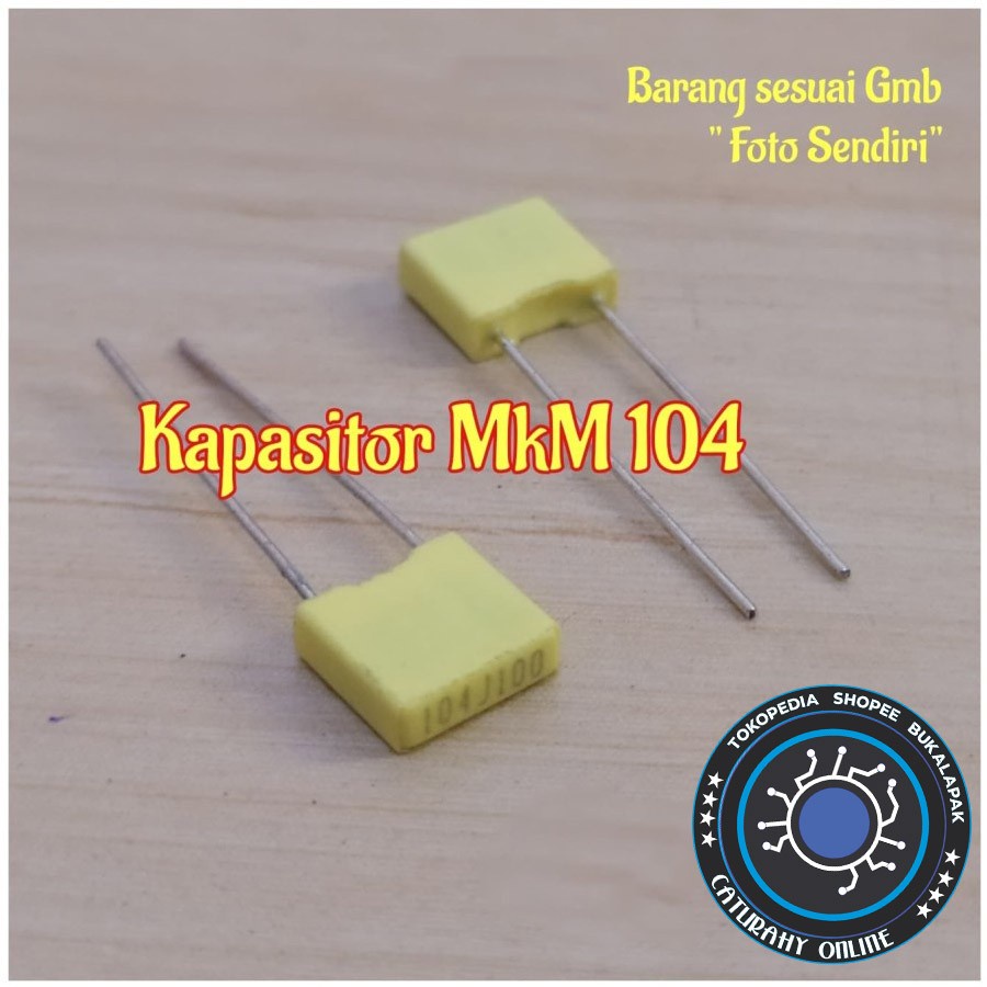 Jual Kapasitor MKM 104 100 nF capacitor MKM 100nf capasitor 0.1 uf | Shopee Indonesia