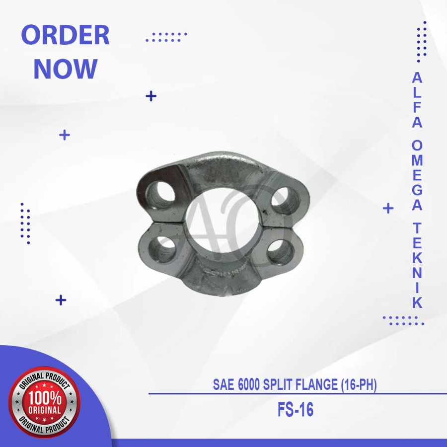 Jual SAE SPLIT FLANGE 6000PSI FITTING SELANG HIDROLIK CODE 62 KLEM FS ...