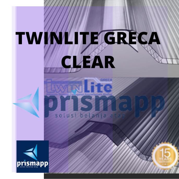 Jual GENTENG Twinlite Greca, Atap Transfaran 6mm, Atap Bening Alderon ...