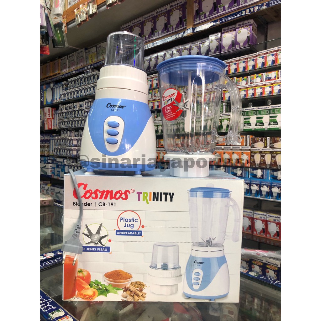 Jual BLENDER 2 IN 1 COSMOS CB191 / CB 191 / CB-191 [PLASTIK / 1,25 ...