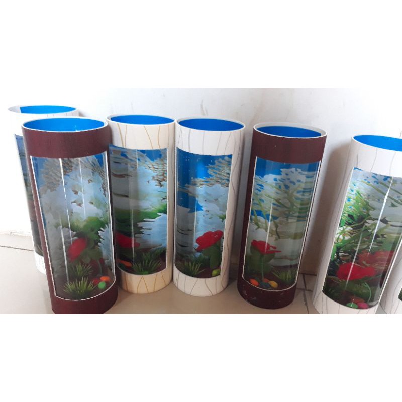 Jual aquarium mini pvc bulat murah | Shopee Indonesia
