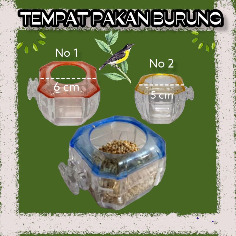 Jual Tempat pakan burung ukuran no 1 no 2 cepuk makan cepuk minum untuk segala jenis burung ...