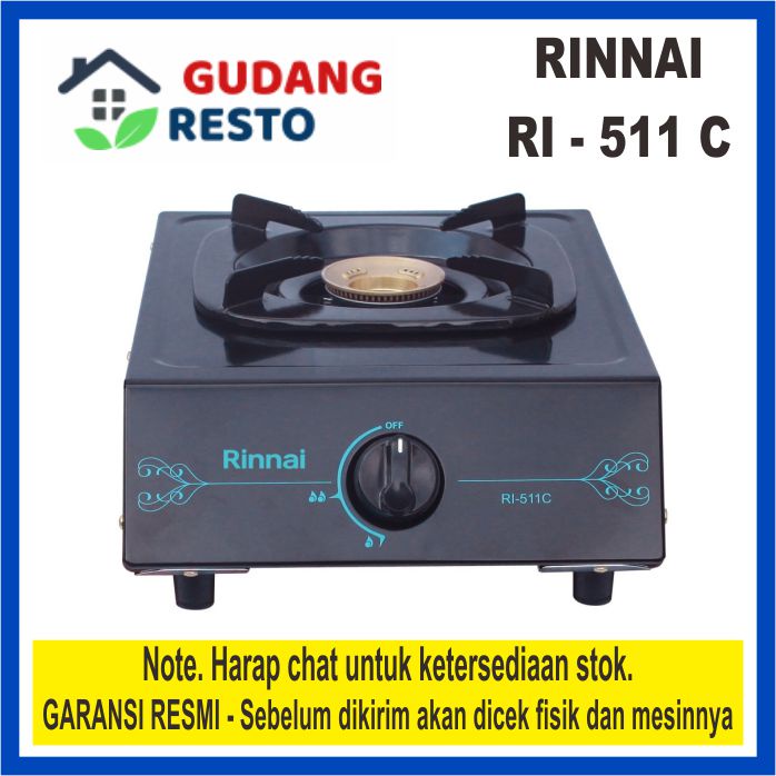Jual RINNAI Ri 511C KOMPOR GAS / LPG / ELPIJI 1 TUNGKU Ri511 C / Ri 511 ...