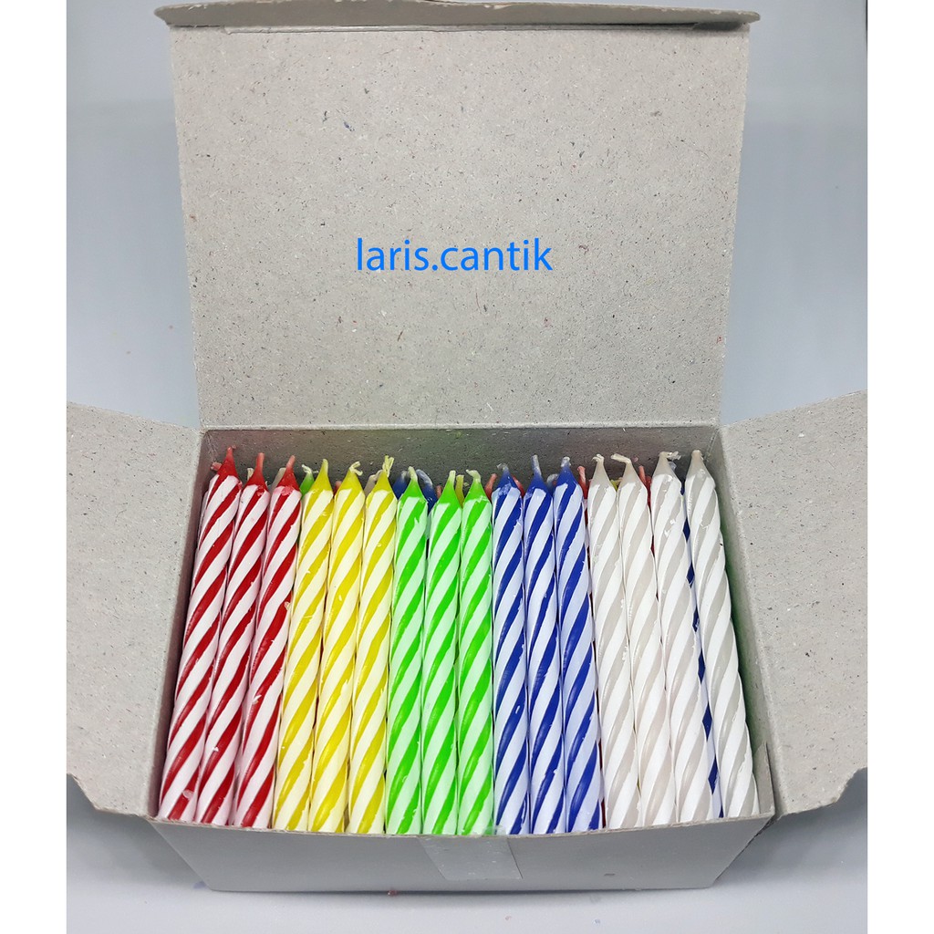 Jual Lilin Spiral Ulir Strip Isi 144 Pcs | Shopee Indonesia