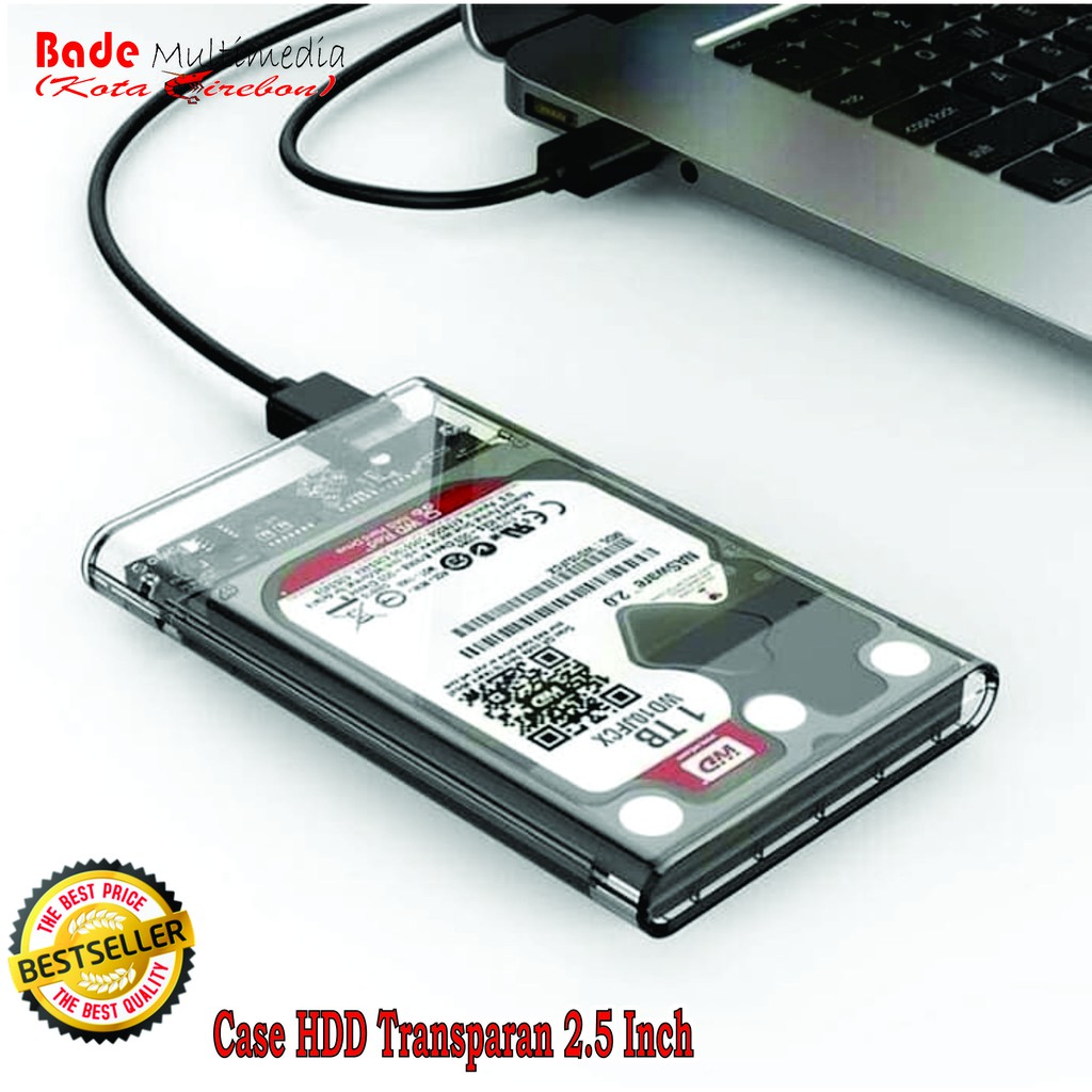 Jual Casing case HDD Hardisk 2.5 Inch Transparan USB 2.0 3Gbps Hardisk ...