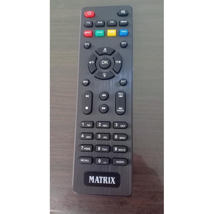 Jual REMOTE SET TOP BOX (STB) DVBT2 MATRIX ORIGINAL | DAN AKKO STAR ...