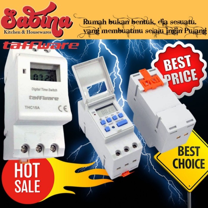 Jual SAKLAR LISTRIK OTOMATIS TIMER PROGRAMMABLE TIME SWITCH RELAY 16A ...
