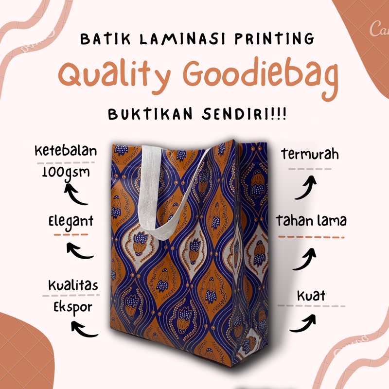 Jual goodie bag 3D Laminasi Batik | Shopee Indonesia