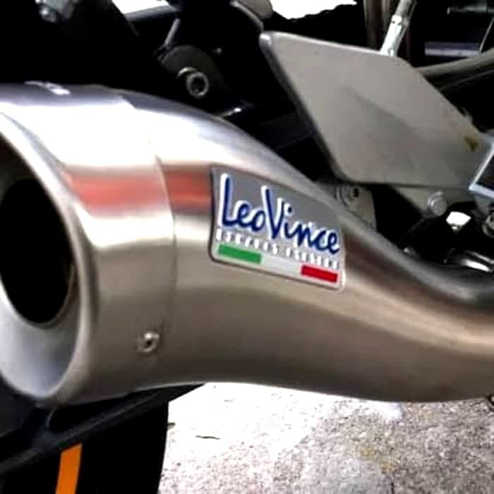 Jual Stiker Knalpot Emblem Aluminium LEO VINCE Logo Emblem Anti Panas ...