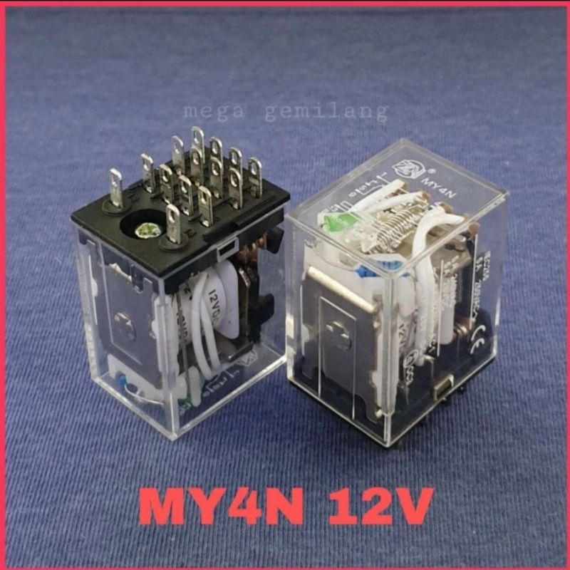Jual relay my4n DC 12V 5A 14 pin ZN (10pcs) | Shopee Indonesia