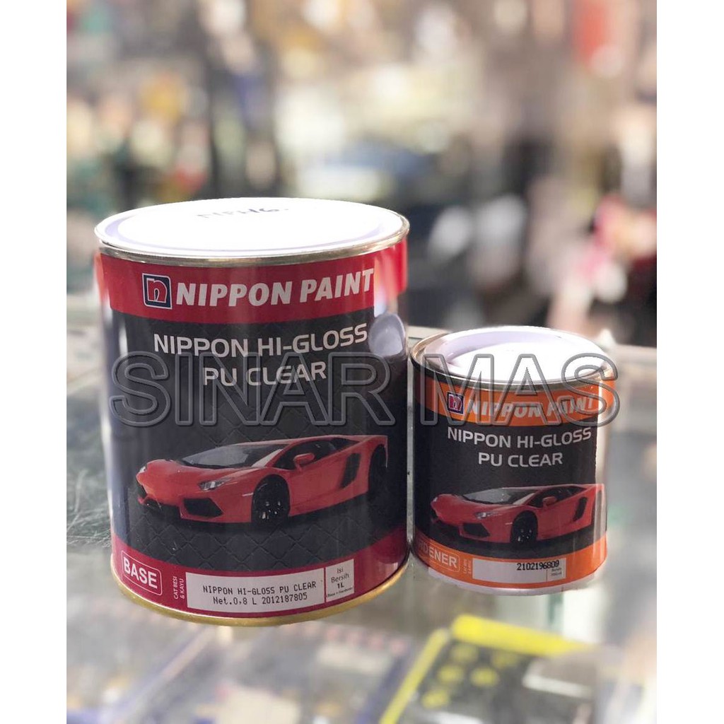 Jual Cat Vernish Nippon Paint Hi Gloss PU Clear + Hardener - NIPPON ...