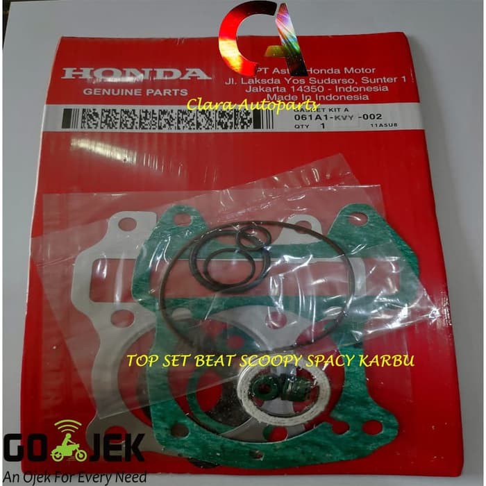 Jual TOP SET BEAT KARBU KVY KARET HEAD GASKET PAKING SPACY SCOOPY KARBU KVY | Shopee Indonesia