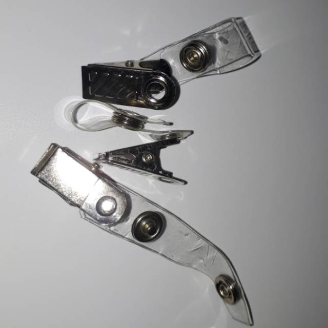 Jual Jepitan name tag holder gantungan kelplek id card penjepit kartu ...